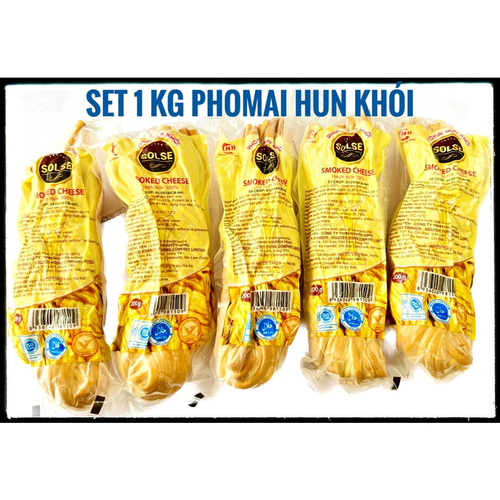 [Ăn chay được] Set 1Kg Phomai hun khói Solse Nga - Date 6 tháng mới nhất (tháng 05/2025 ...