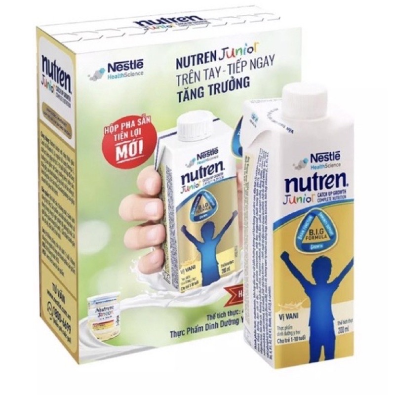 Combo 2 hộp Sữa nước Nutren Junior pha sẵn RTD 200ml date 2025giá siêu ...