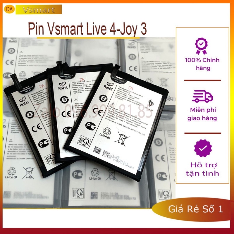 Pin Vsmart Live 4 Vsmart Joy 3 Chính Hãng Vsmart New mới chưa qua sử ...
