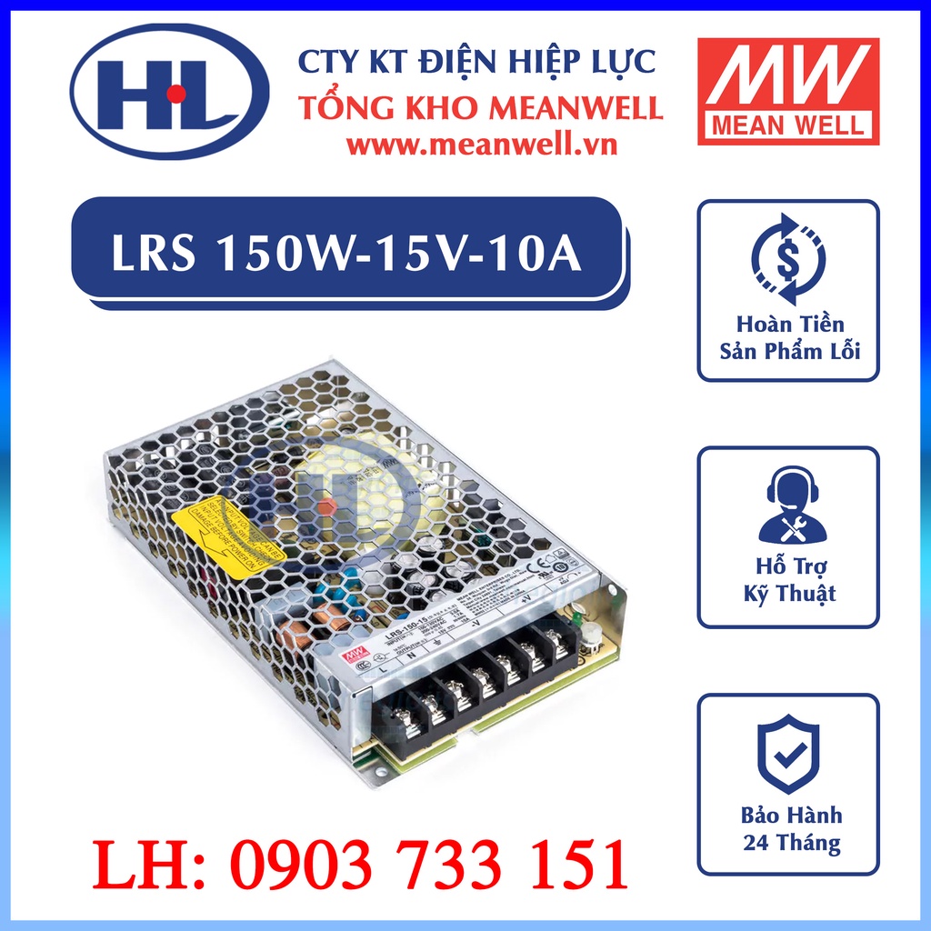 Nguồn Tổ Ong 15V, Meanwell LRS-150-15(150W/15V/10A), Nguồn Led, Nguồn Camera | Shopee Việt Nam