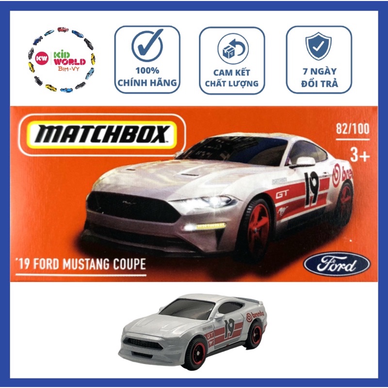 Xe mô hình Matchbox box '19 Ford Mustang Coupe 82/100. | Shopee Việt Nam