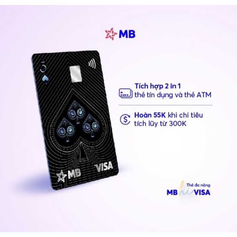 Thẻ MB Bank 3 Bích | Shopee Việt Nam