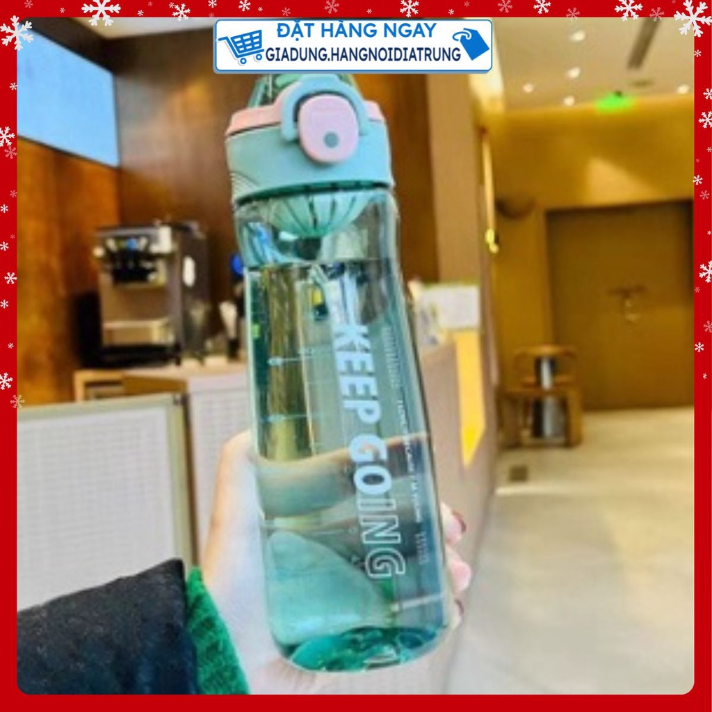 Bình Nước Thể Thao Keep Going Bằng Nhựa Cao Cấp - Bi Đựng Nước 800ml Tập Gym | Shopee Việt Nam