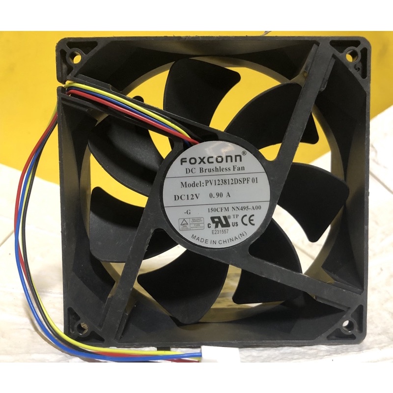 Fan 12cm FOXCONN 0.90A 12V jack 4pin chạy tốt | Shopee Việt Nam