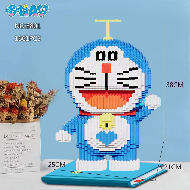 Tặng búa,mô hình doremon Lắp ráp mô hình doraemon chong chóng tre, túi ...