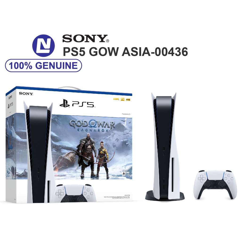New Full box Bộ máy chơi game PS5 GOW Ragnarok Playstation ASIA-00436 ...
