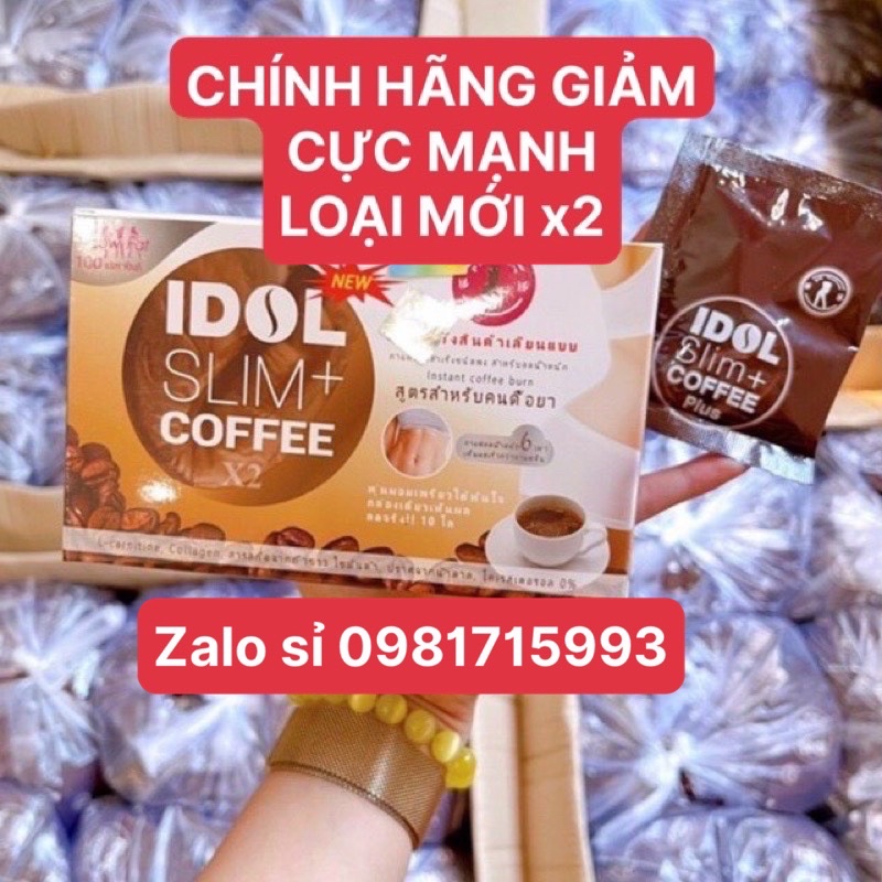 (SLIM IDOL)Giảm mạnh cafe slim idol thái lan- hộp 10 gói | Shopee Việt Nam
