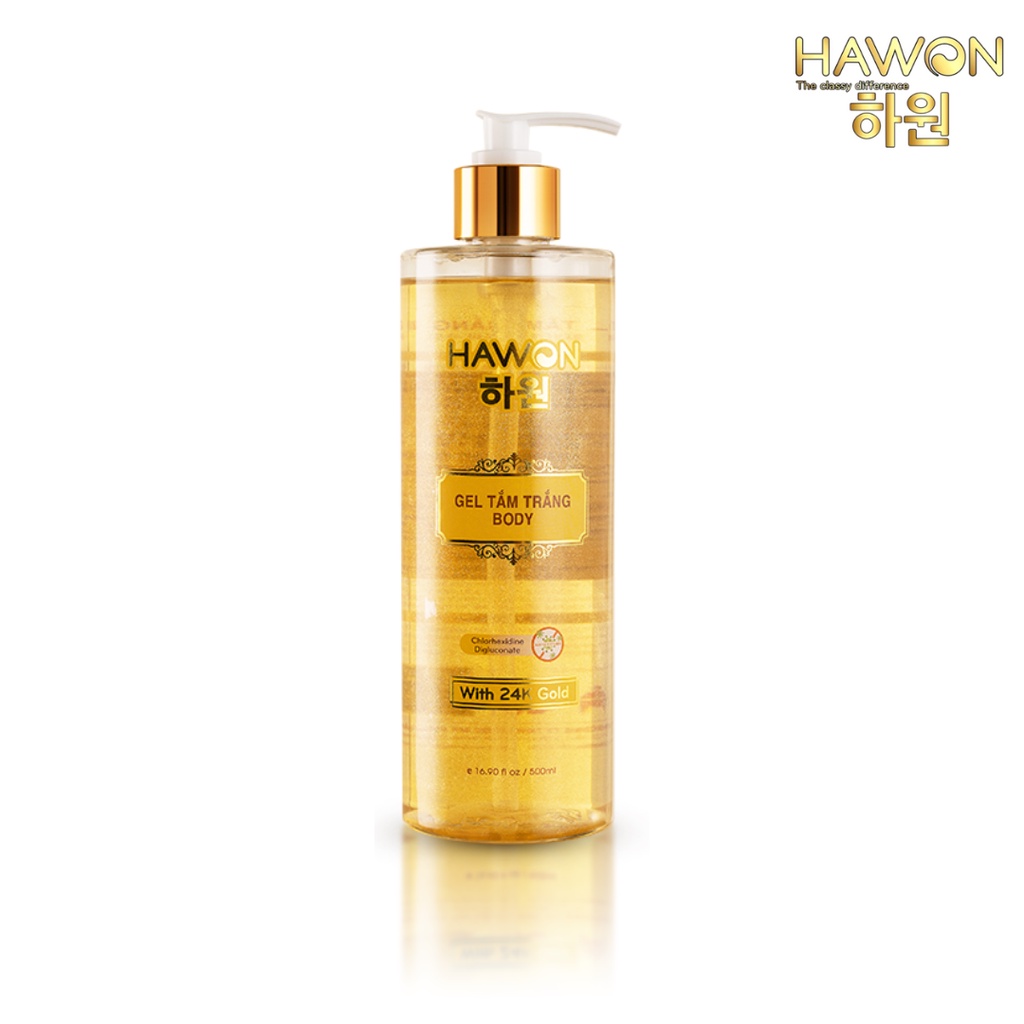 Gel Tắm Trắng Body Sáng Mịn Da Chiết Xuất Tinh Chất Vàn.g 24K HAWON ...