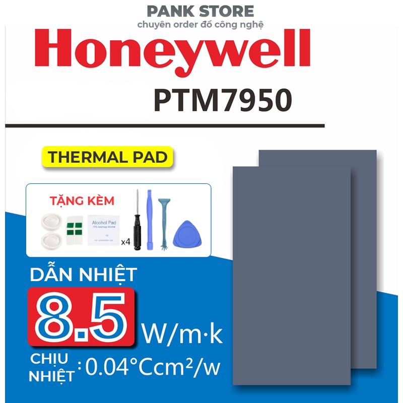 Miếng tản nhiệt cao cấp Thermal Pad Honeywell PTM7950 8.5 W/mk giải ...
