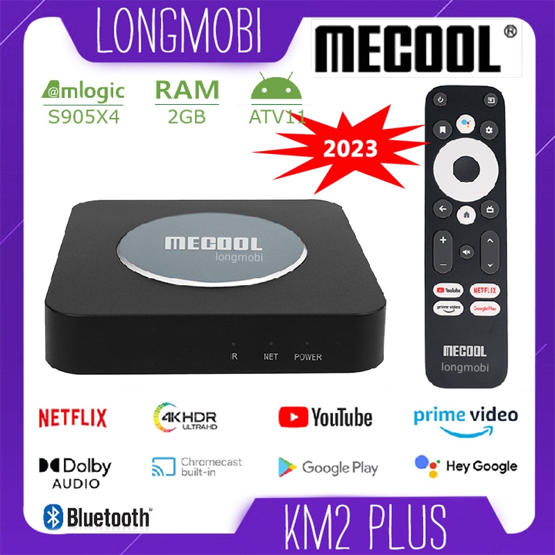 Mecool KM2 Plus S905X4 ATV11, Cài Sẵn App Hỗ Trợ Netflix, 4KHDR, Dobly ...