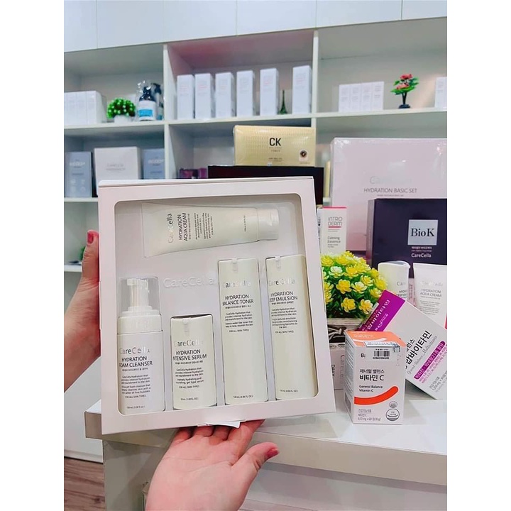 Bộ sản phẩm chăm sóc da cơ bản CareCella Hydration - Bộ chăm sóc da cơ bản Gcoop (5 sản phẩm ...