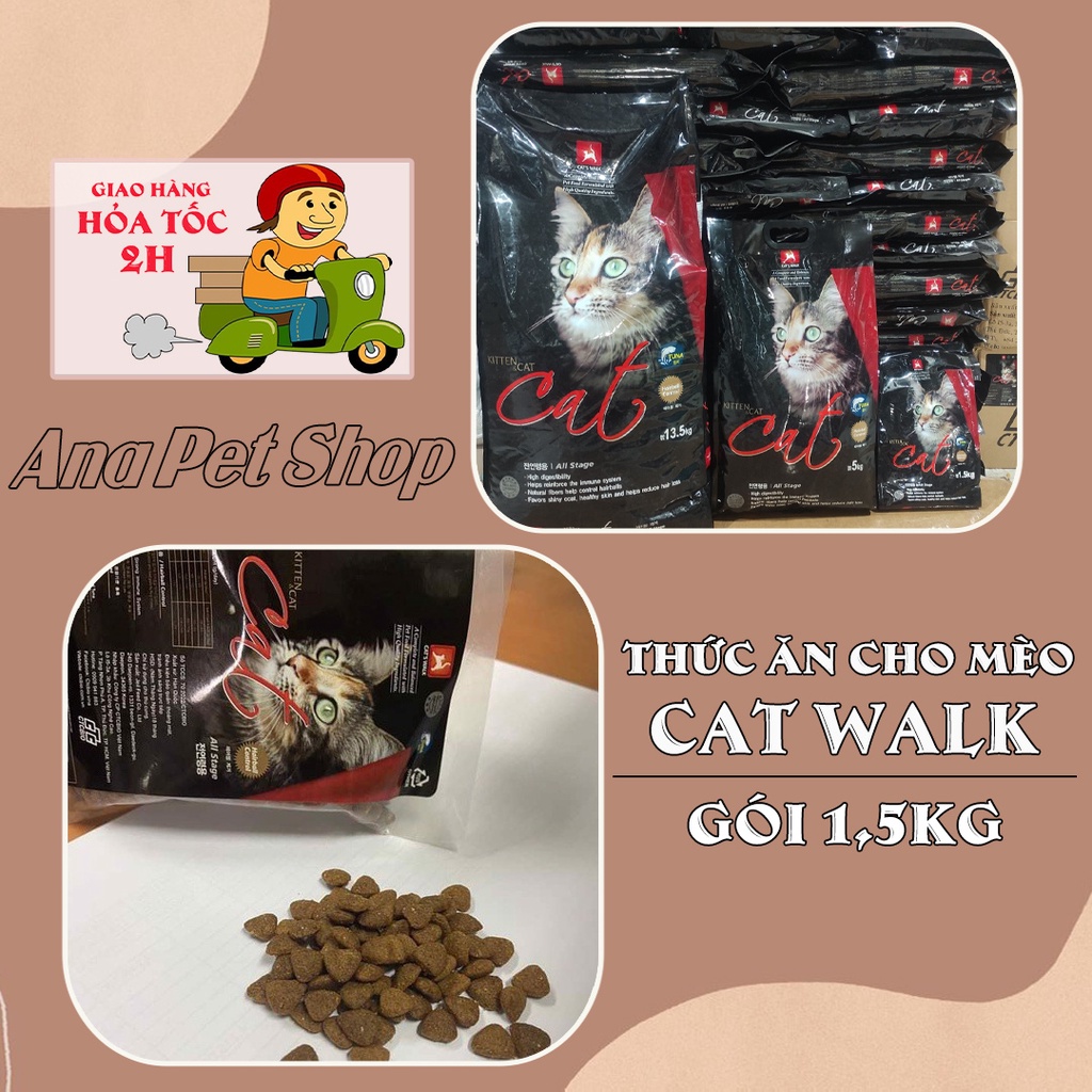 Thức Ăn Hạt Cho Mèo CATS WALK Gói 1,5Kg - Hỗn Hợp Dinh Dưỡng Hoàn Chỉnh ...