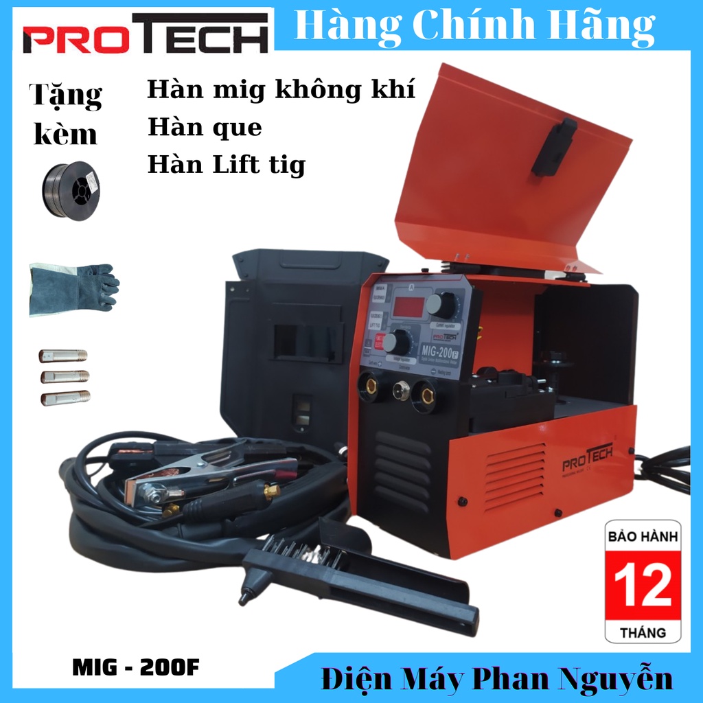 [Mẫu 2023] Máy hàn Mig 3 chức năng Protech MIG 200F súng hàn mig rời sử dụng gia đình và thợ ...