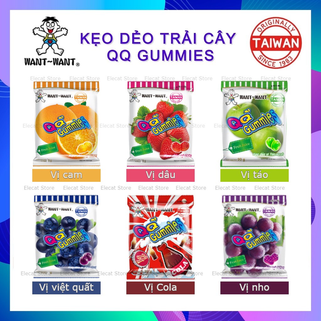 KẸO DẺO WANT WANT QQ Gummies 20g | Shopee Việt Nam