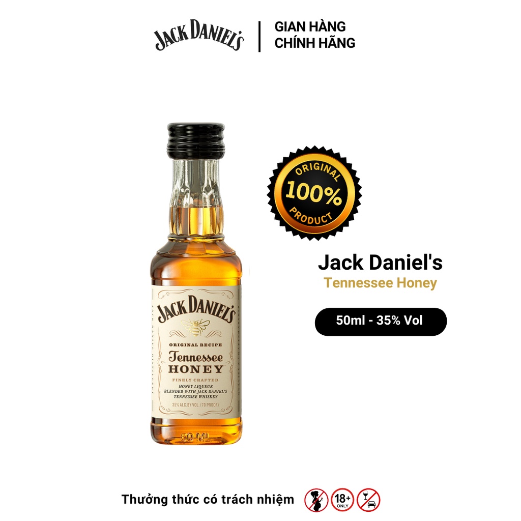 [Rượu Minisize] Whiskey Jack Daniel's Tennessee Honey Nồng Độ Alc 35% ...