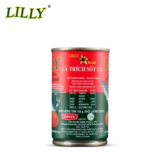 LỐC 10 HỘP CÁ TRÍCH SỐT CÀ SARDINE IN TOMATO SAUCE LILLY 155 GRAM ...