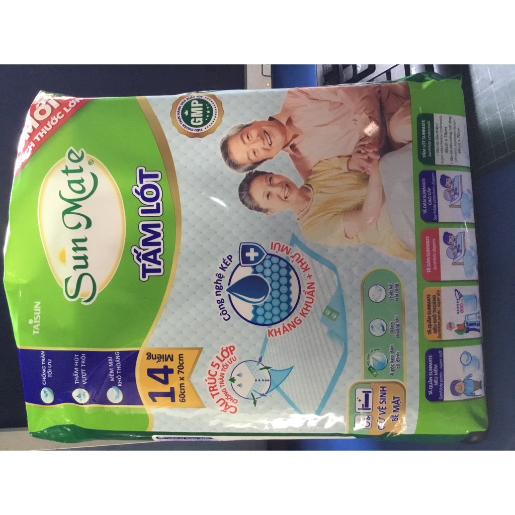 Combo 6 Gói Tấm Lót Sunmate 14 Miếng (Kích Thước Lớn 60*70cm) - Date ...