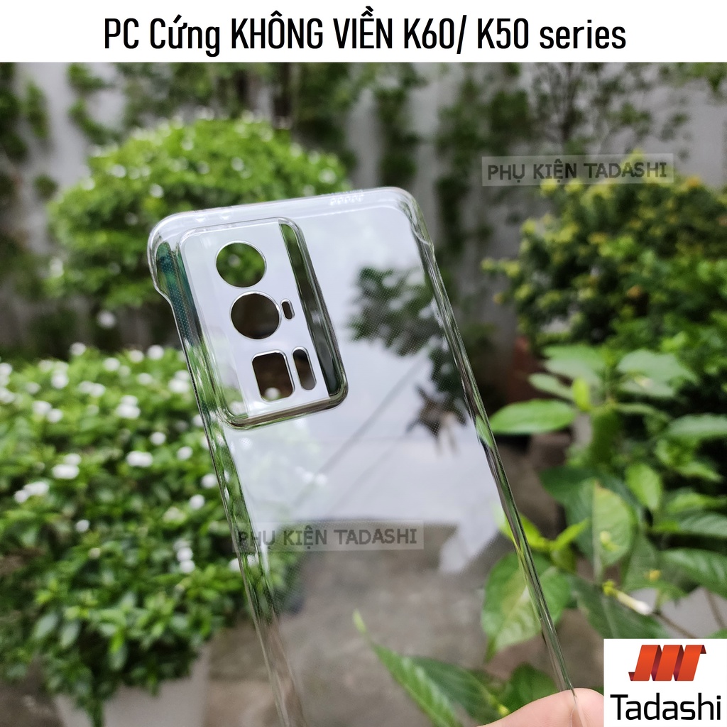 Ốp Lưng KHÔNG VIỀN Xiaomi Redmi K60/ K60 Pro/ K60E K50 Trong Suốt Không Ố Vàng, Nhựa PC Cứng ...