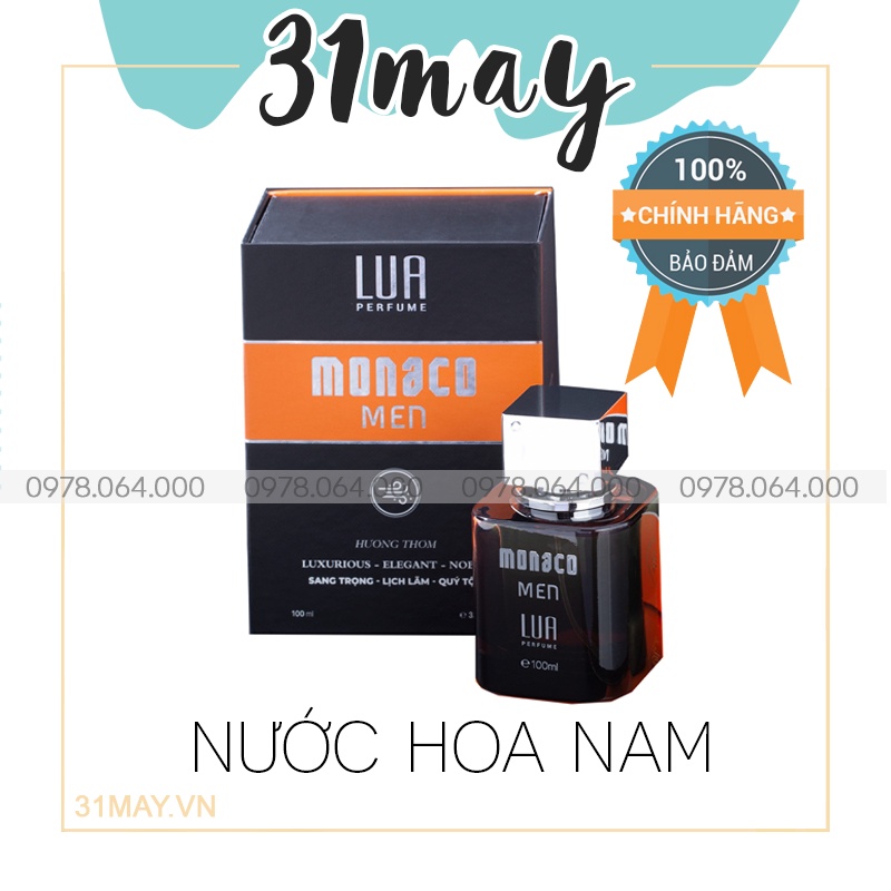 Nước Hoa Monaco Men Lua Perfume Chính Hãng 100ml Phương HHL | Shopee ...