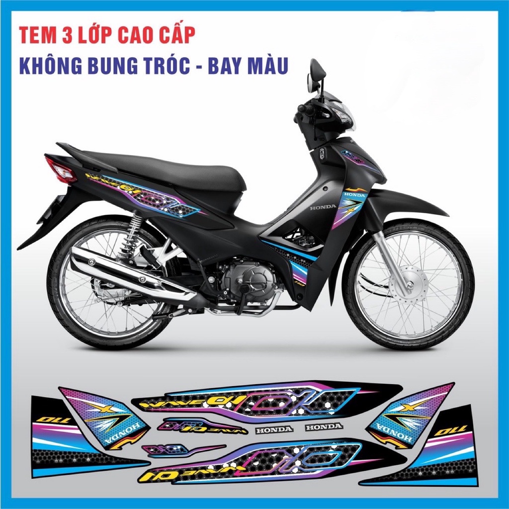 Tem Wave A 2017 chuyển màu titan | Shopee Việt Nam