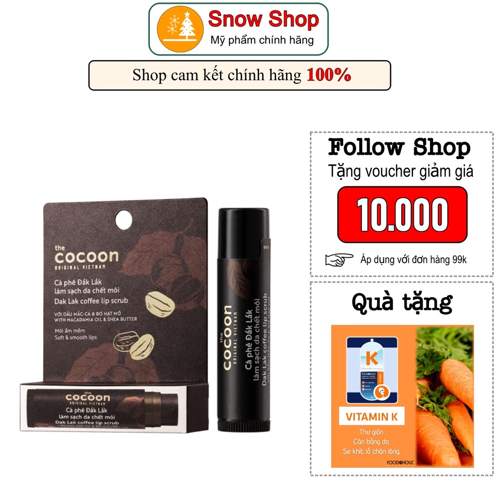 [Combo] Son tẩy da chết Cocoon & Son dưỡng dầu dừa Cocoon | Shopee Việt Nam