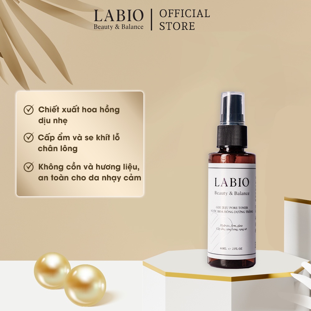 Toner LABIO Tinh Chất Hoa Hồng Địa Trung Hải 60ml - Se Khít Lỗ Chân ...