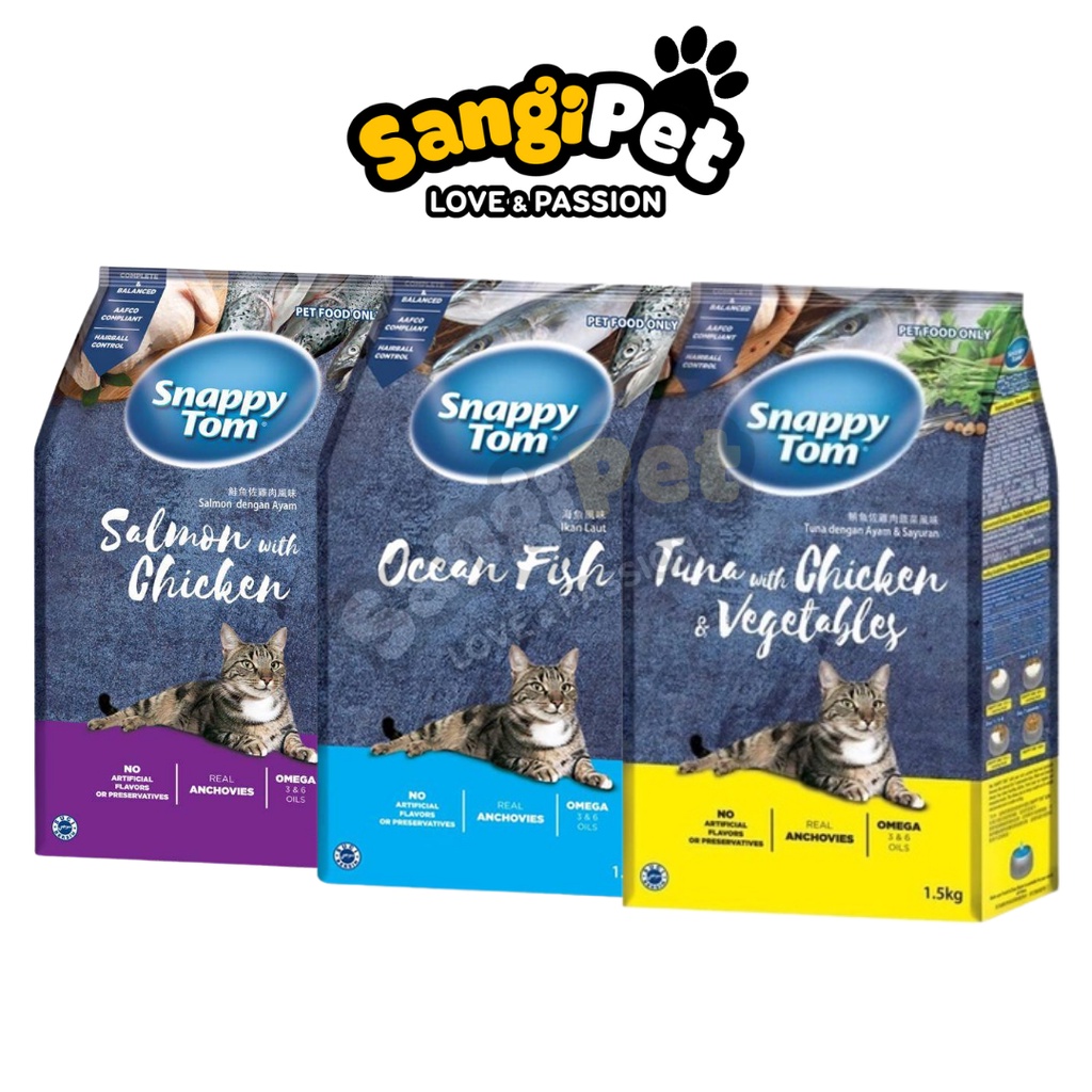 Hạt Snappy Tom Topping Cá Sấy Cho Mèo Lớn Túi 1,5kg, Thức Ăn Dinh Dưỡng ...