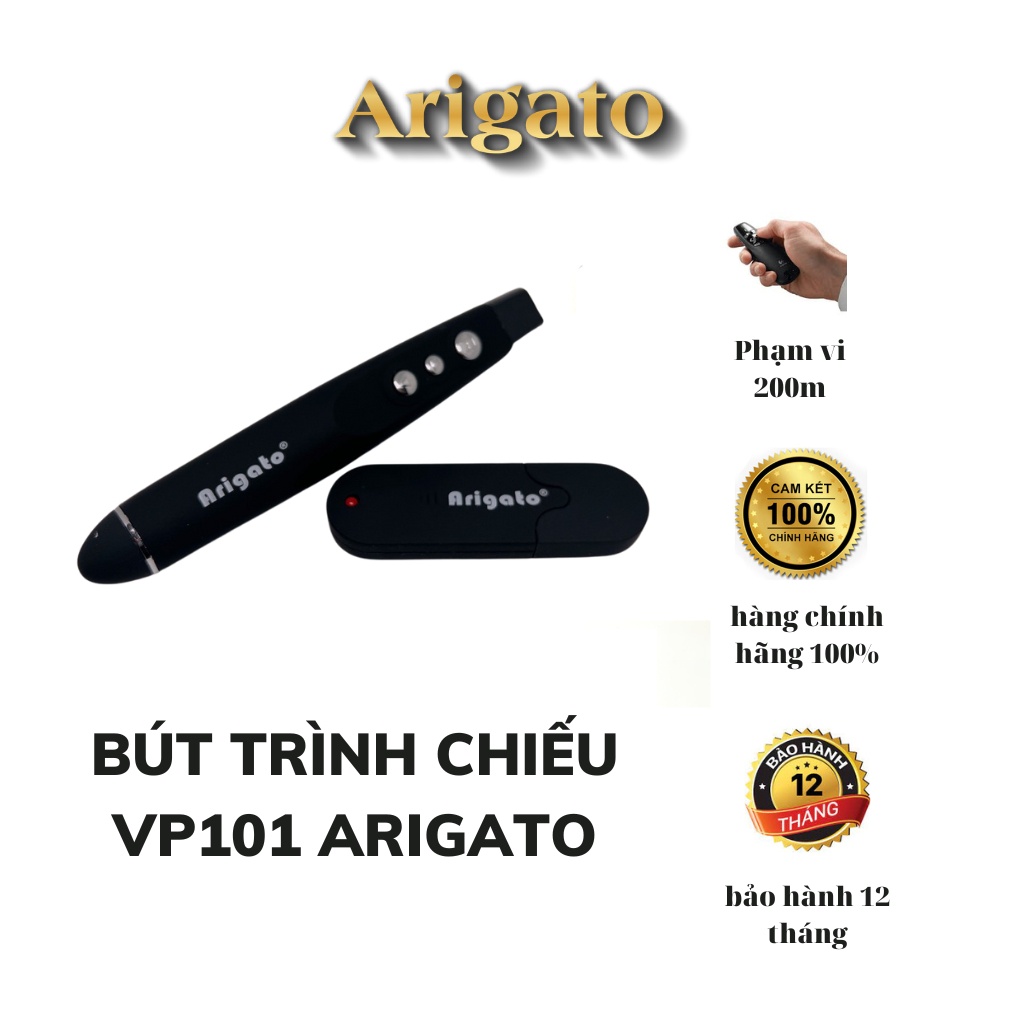 Bút Chỉ Laser Arigato thuyết trình VP101, Bút Chiếu Vesine VP 101 Kèm ...