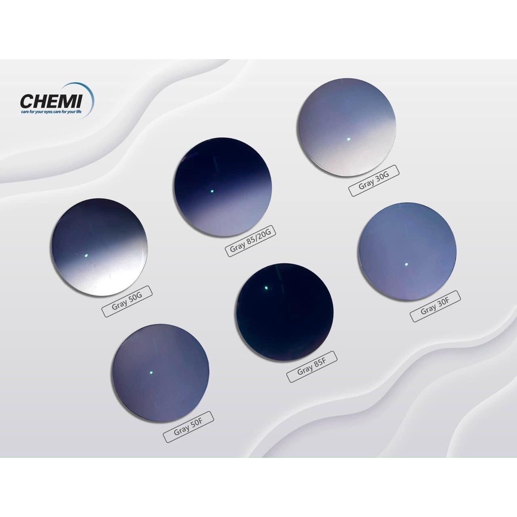 Tròng kính cận râm mát có độ Chemi U2 1.60 \ 1.67 mỏng hơn 20% \ 40% | Shopee Việt Nam