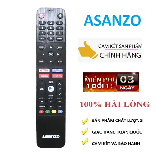 ĐIỀU KHIỂN ASANZO CÓ GIỌNG NÓI - REMOTE ASANZO CÓ BÚT BẤM GIỌNG NÓI ...