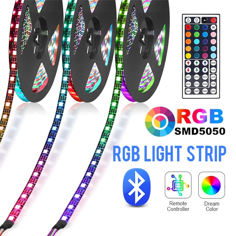 Đèn Dây Led Trang Trí, Đèn Dây RGB, Dây RGB 16 Màu Điều Khiển Từ Xa-5M ...