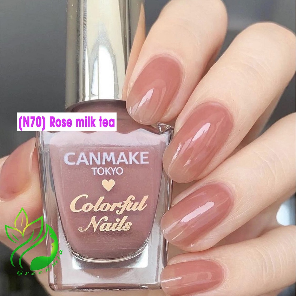 Sơn Móng Tay Thạch Canmake Tokyo Japan Nhật Bản Nội Địa Sơn Móng Chân N70 Rose milk tea Hồng nâu ...