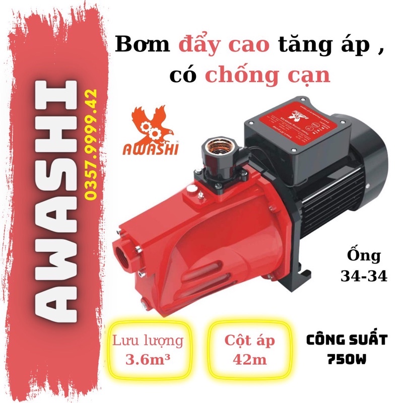 Bơm đẩy cao tăng áp thông minh 750W Awashi ASJ-750 | Shopee Việt Nam