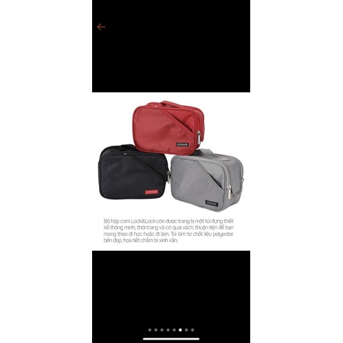 Túi lock and lock đựng hộp cơm , đựng bình ủ cháo , đựng ca giữ nhiệt ...