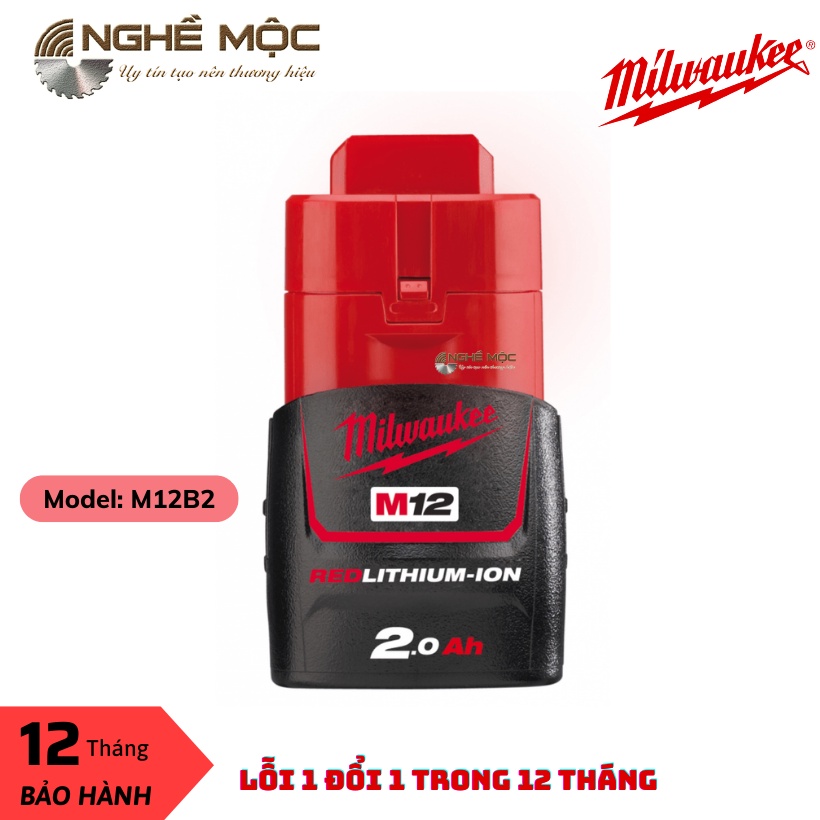Pin 2.0Ah 12v MILWAUKEE chính hãng M12B2 | Shopee Việt Nam