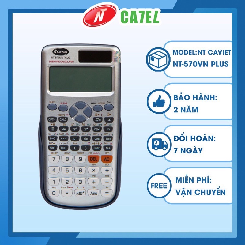 Máy tính khoa học dùng cho học sinh CAVIET NT-570 VN PLUS. | Shopee ...