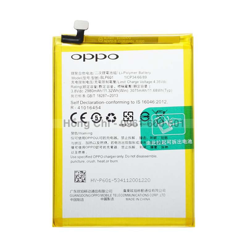 Pin thay cho điện thoại oppo F1s / A59 / BLP601 dung lượng 3075mAh ...