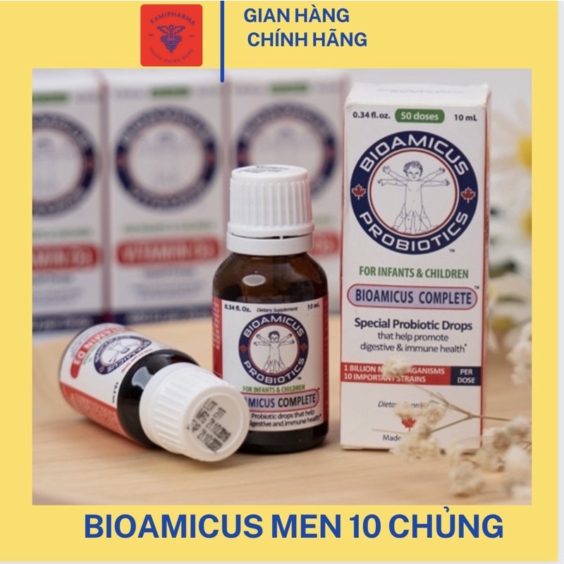 BIOAMICUS COMPLETE Men vi sinh 10 chủng 10ml | Shopee Việt Nam