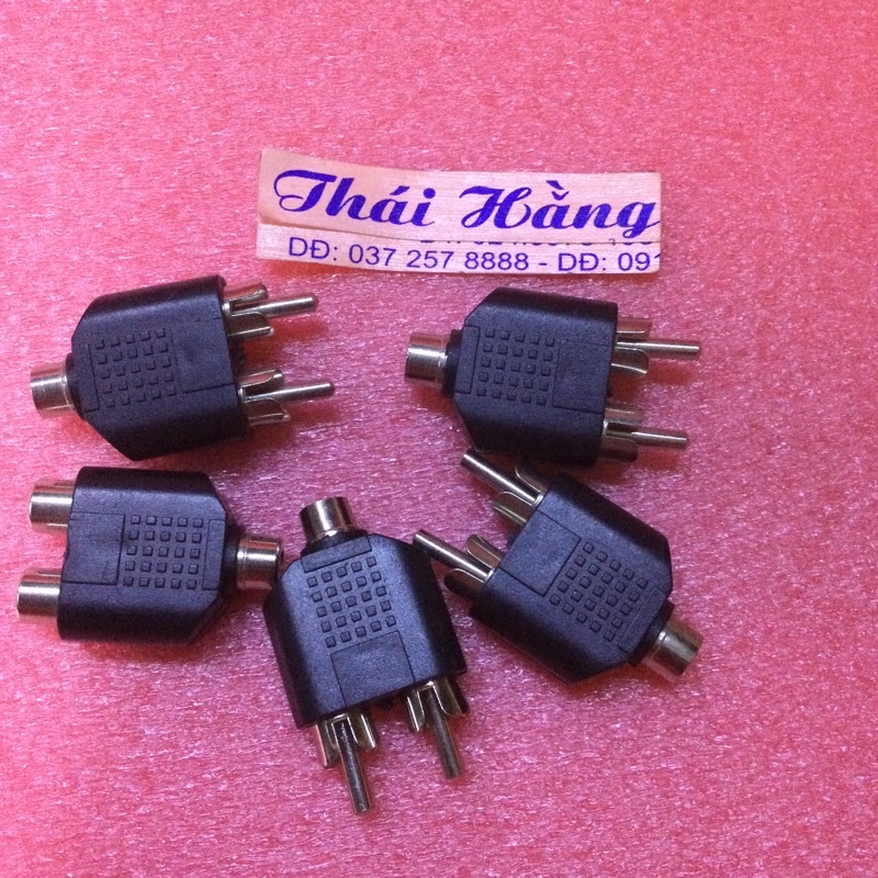 Jacknối 3 li sang 2 đầu AV (5 chiếc) | Shopee Việt Nam