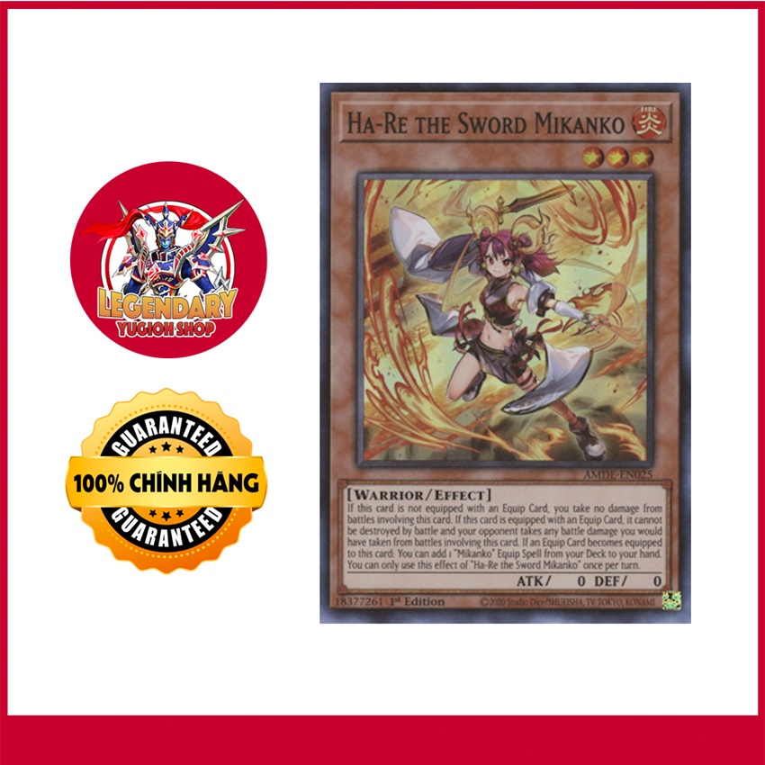 [EN-JP][Thẻ Bài Yugioh Chính Hãng] Ha-Re the Sword Mikanko | Shopee ...