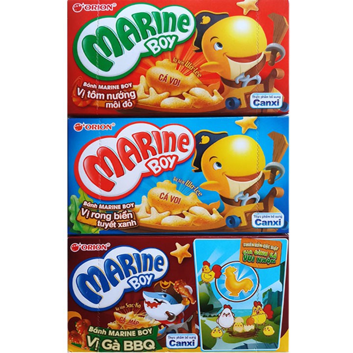 2 Hộp Bánh Cá Marine Boy full Vị | Shopee Việt Nam