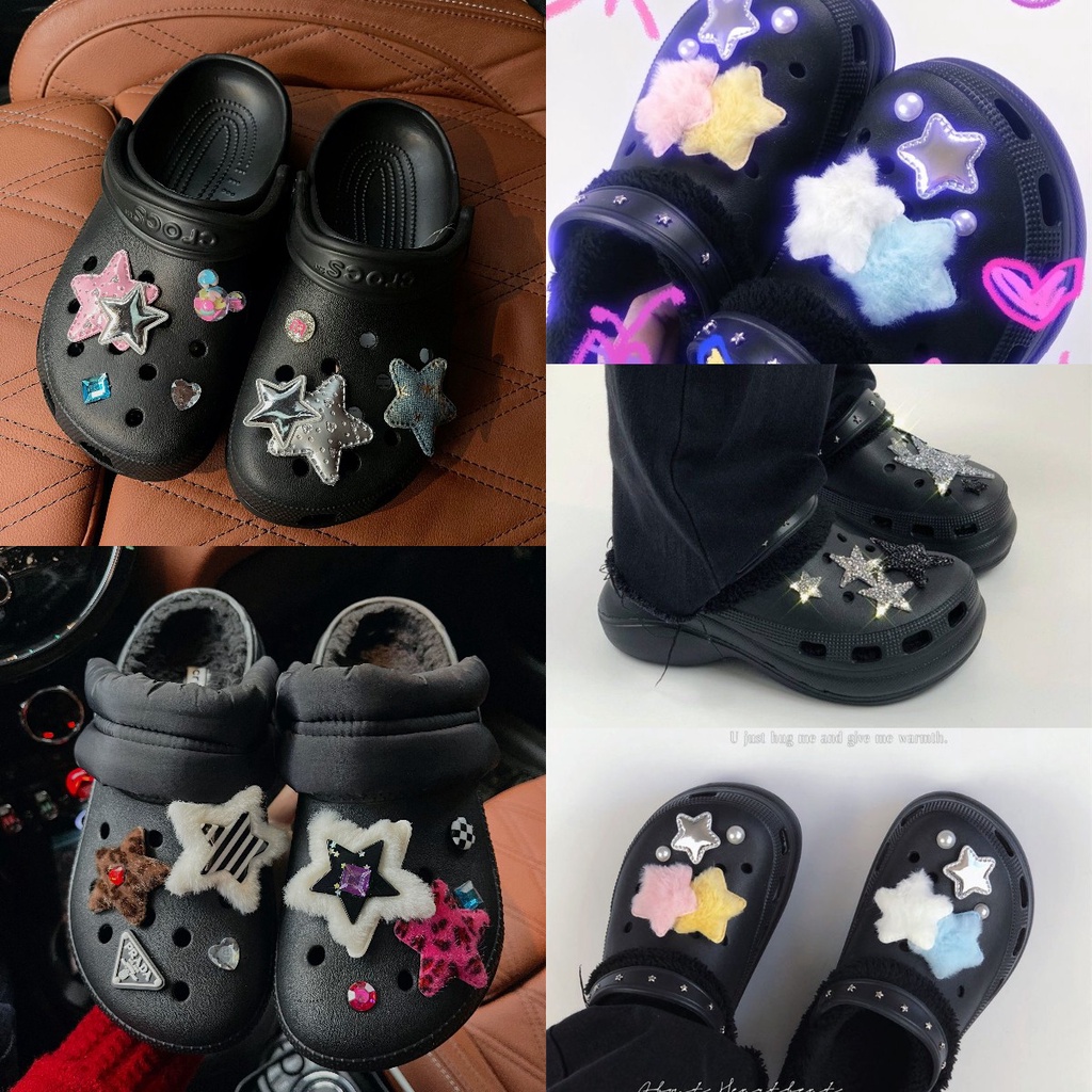 [star Series] Miếng Dán Trang Trí Giày crocs jibbitz diy | Shopee Việt Nam