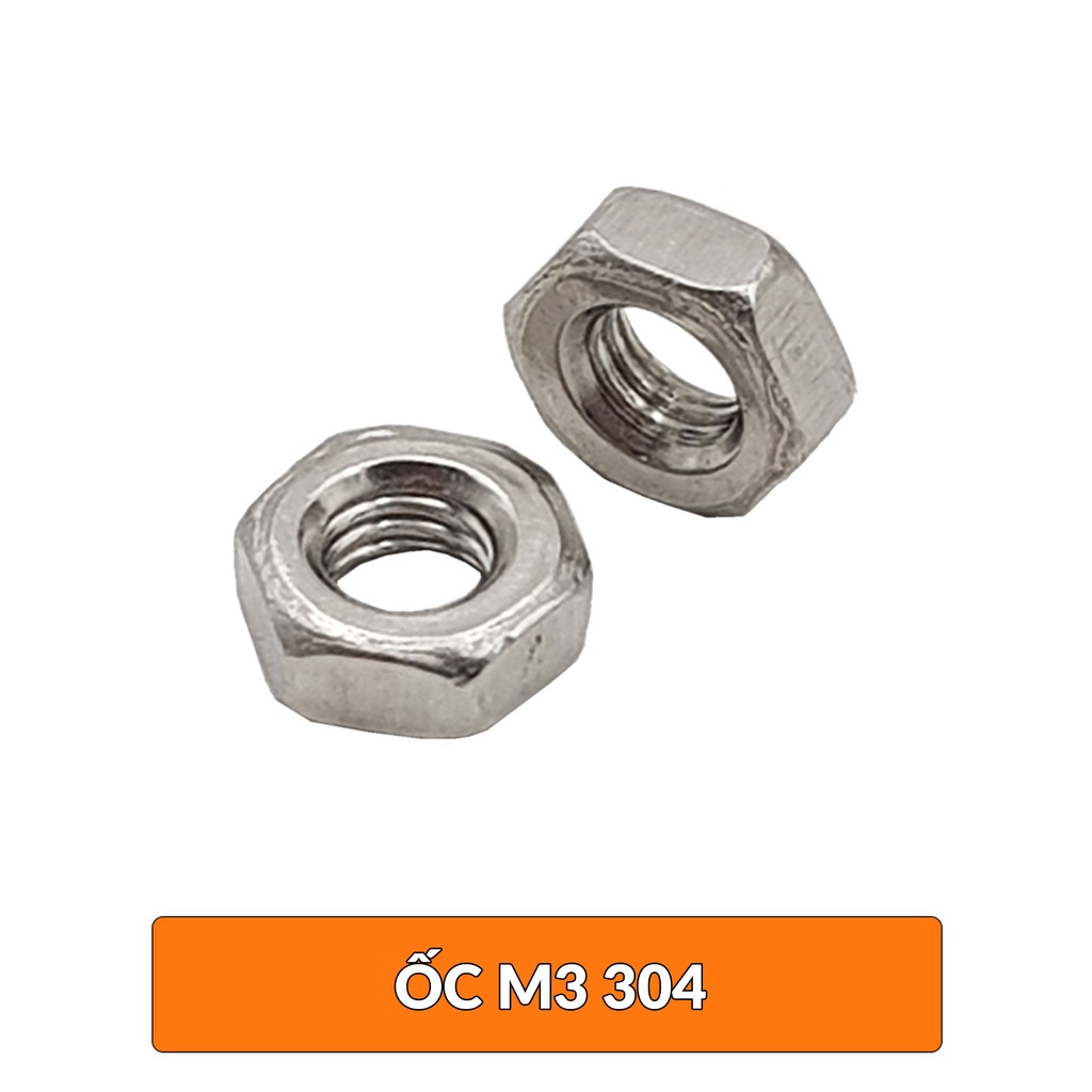 Đai ốc M2 | M3 | M4 | M5 inox 304 (10 con) | Shopee Việt Nam