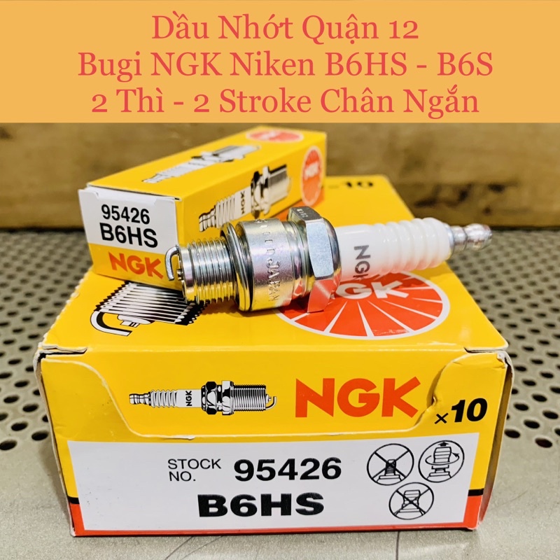 Bugi 2 Thì Chân Ngắn Niken - Bugi NGK B6HS - B6S Chính Hãng NGK SPARK ...