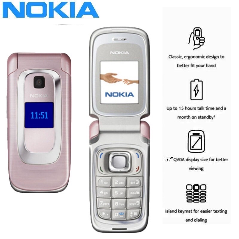 [FULL BOX] Điện Thoại Nokia 6085 Nắp Gập Chính Hãng Phiên Bản 2G Hỗ Trợ ...