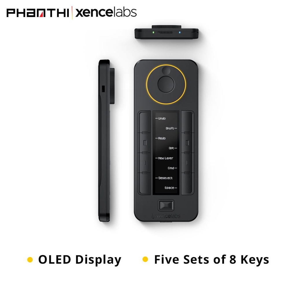 Điều Khiển Remote Xencelabs Quick Keys Không Dây Màn Hình OLED 40 Phím ...