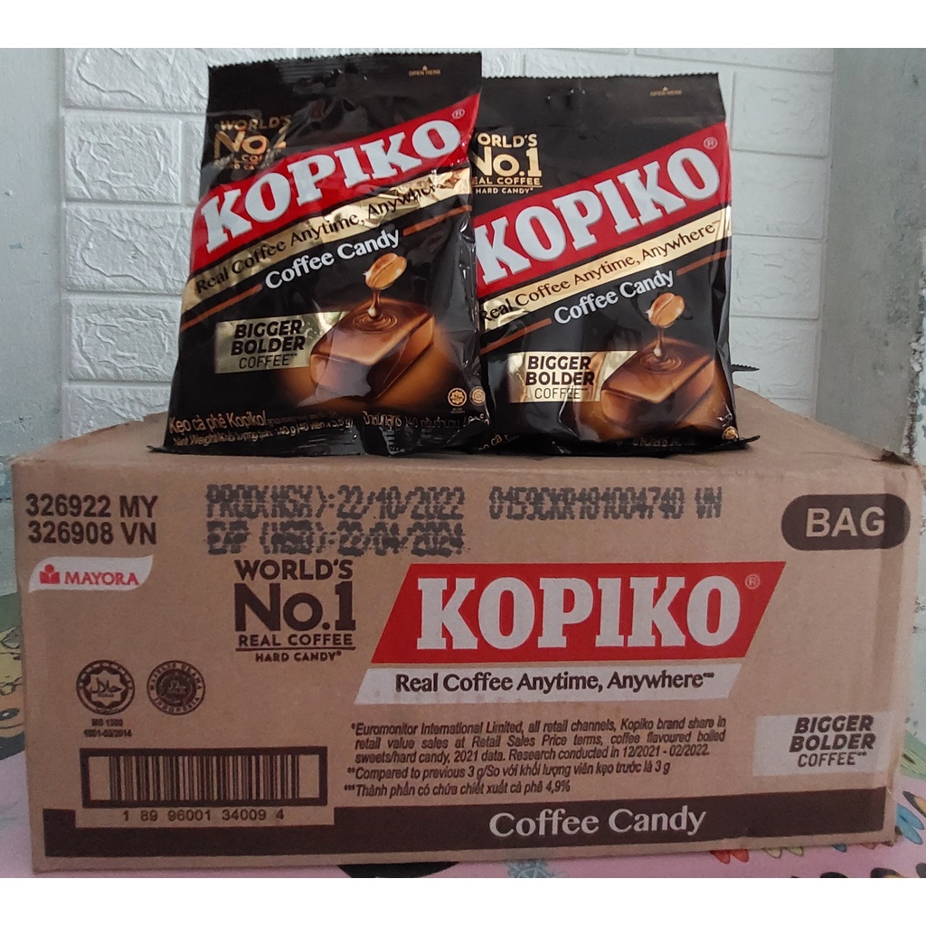 Kẹo kopiko cà phê đen (thùng x 24 gói) | Shopee Việt Nam