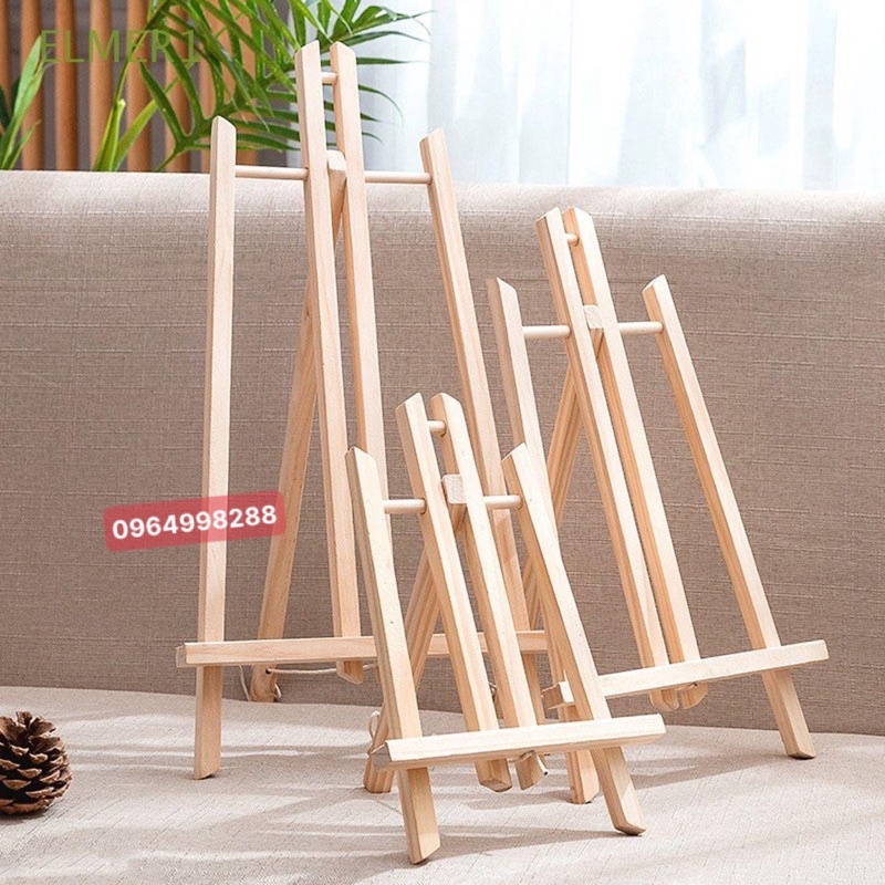 Giá vẽ Tranh mini 🍀kt 30cm/40cm/50cm🌈trưng bày tranh Canvas để bàn Siêu ...