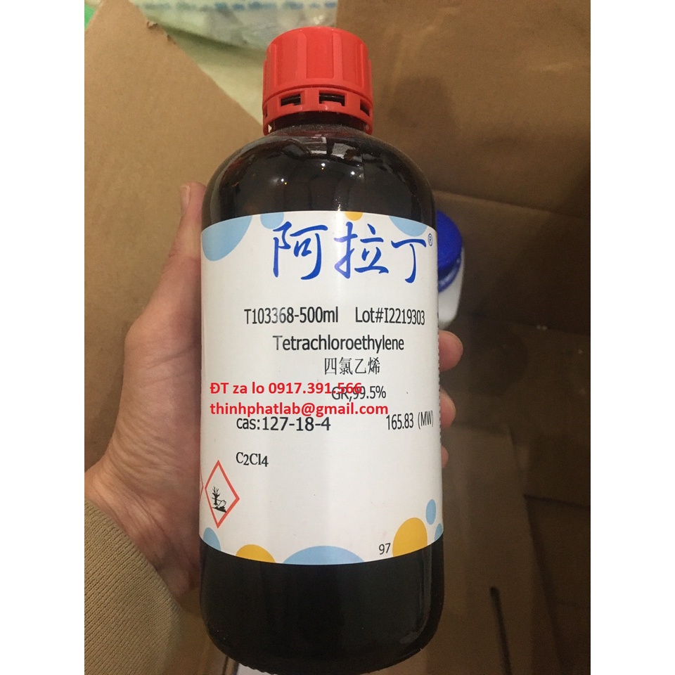 Hóa chất Tetrachloroethylene 99,5% GR CAS：127-18-4; chai 500ml | Shopee ...