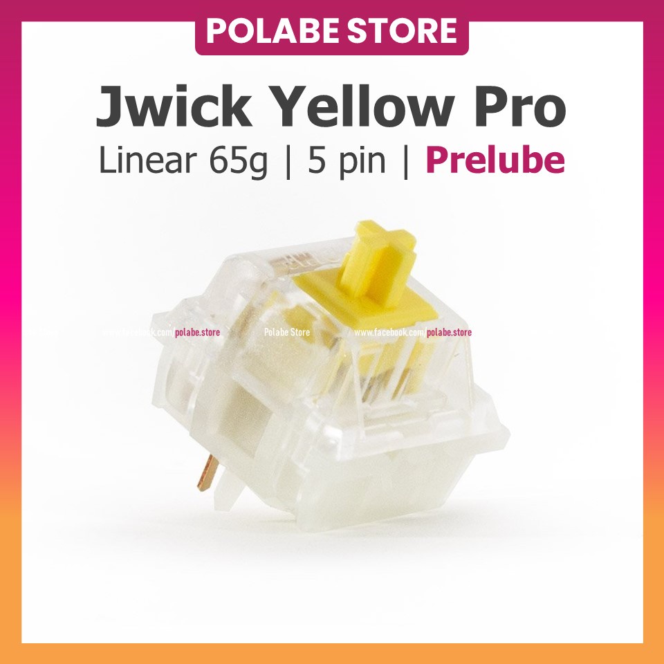 Jwick Yellow Pro JWK linear switch công tắc bàn phím cơ Polabe Store ...